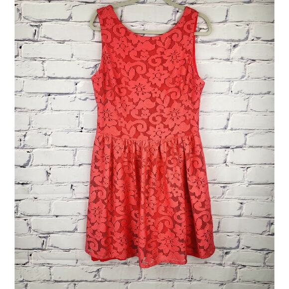Mango | Dresses | Mng By Mango Dress Womens Xl Floral Lace Preppy Fun ...